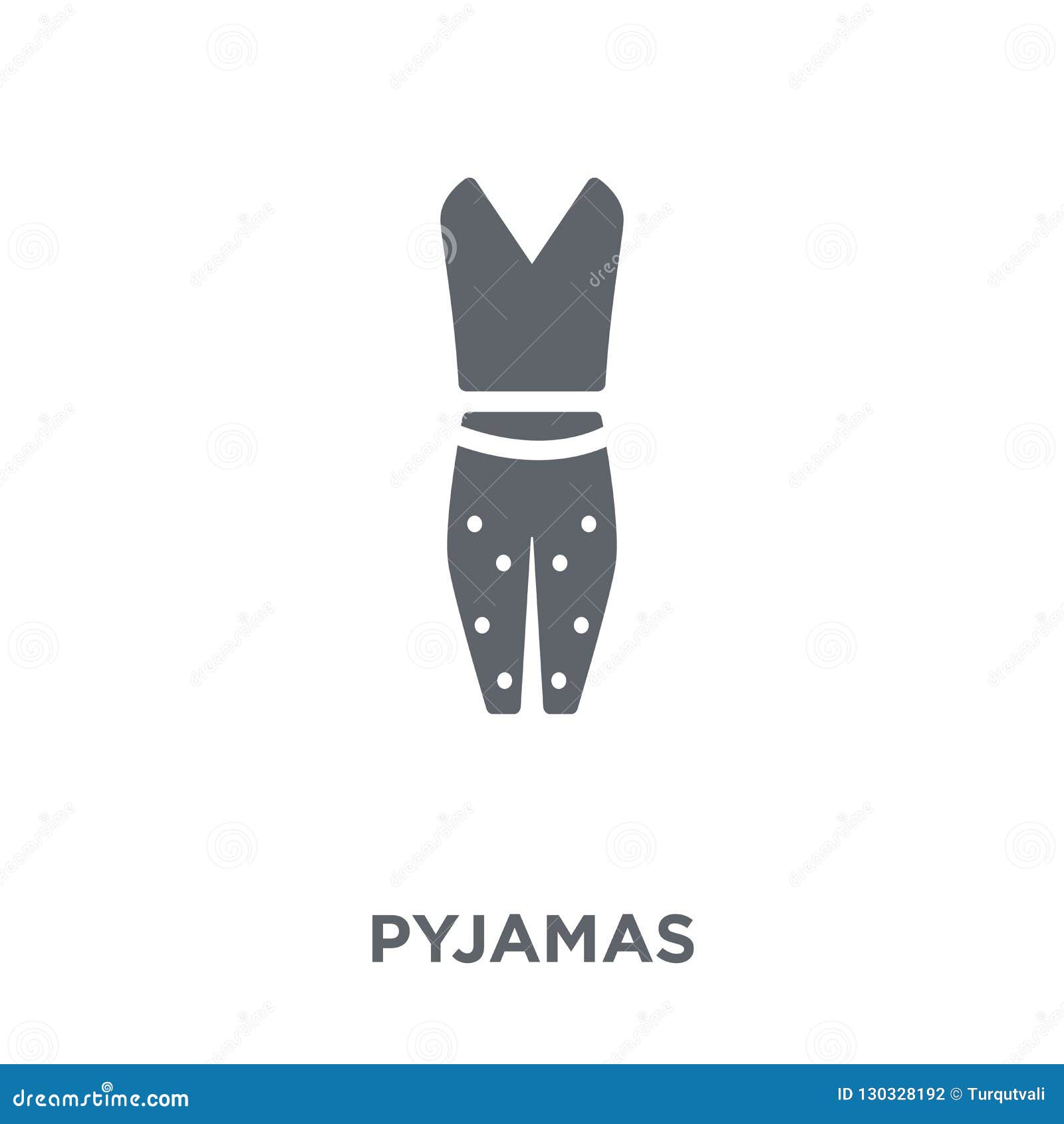Pyjamas Icon from Pyjamas Collection. Stock Vector - Illustration of ...