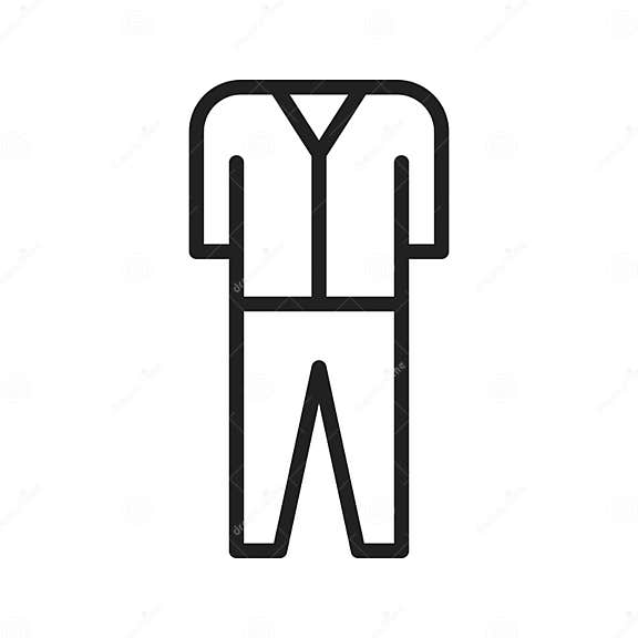 Pyjamas Suit Icon Vector Image. Suitable for Mobile Apps, Web Apps and ...