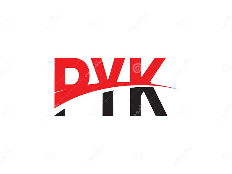 PYK Letter Initial Logo Design Vector Illustration Stock Vector ...