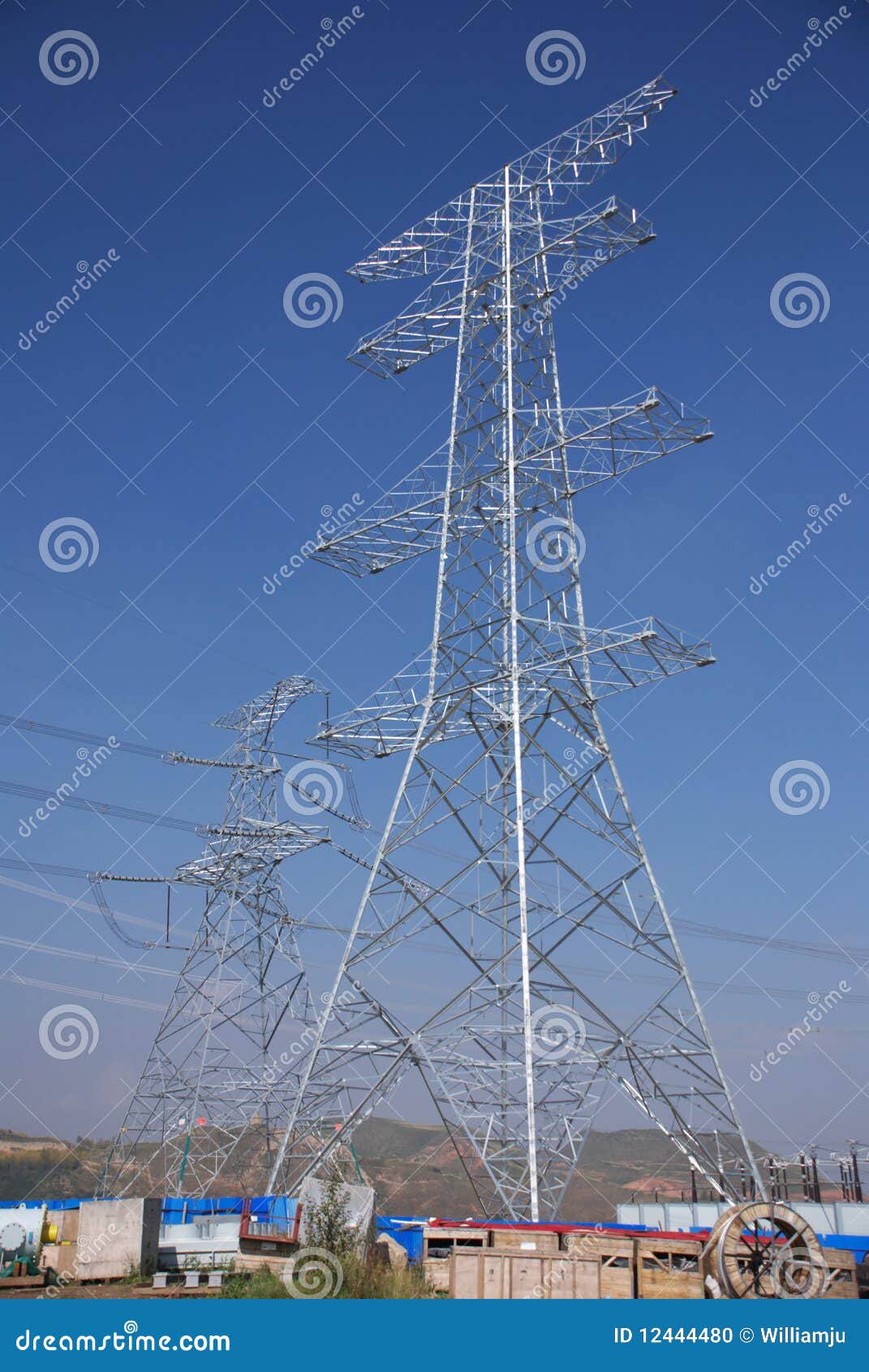 Pylon stock photo. Image of brand, watts, electricity - 12444480