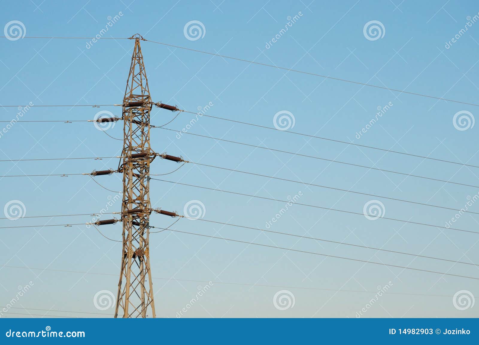 Pylon stock image. Image of outside, tower, energy, detail - 14982903