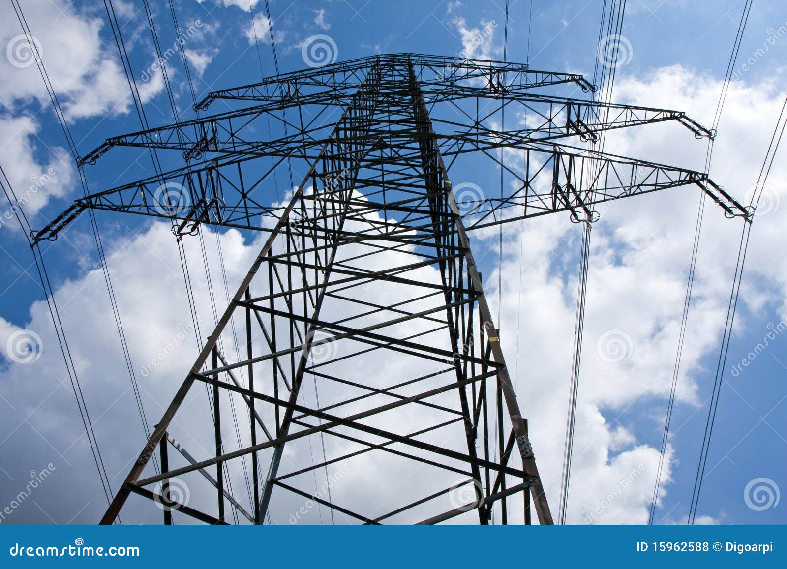 Pylon stock photo. Image of industrial, structure, environment - 15962588