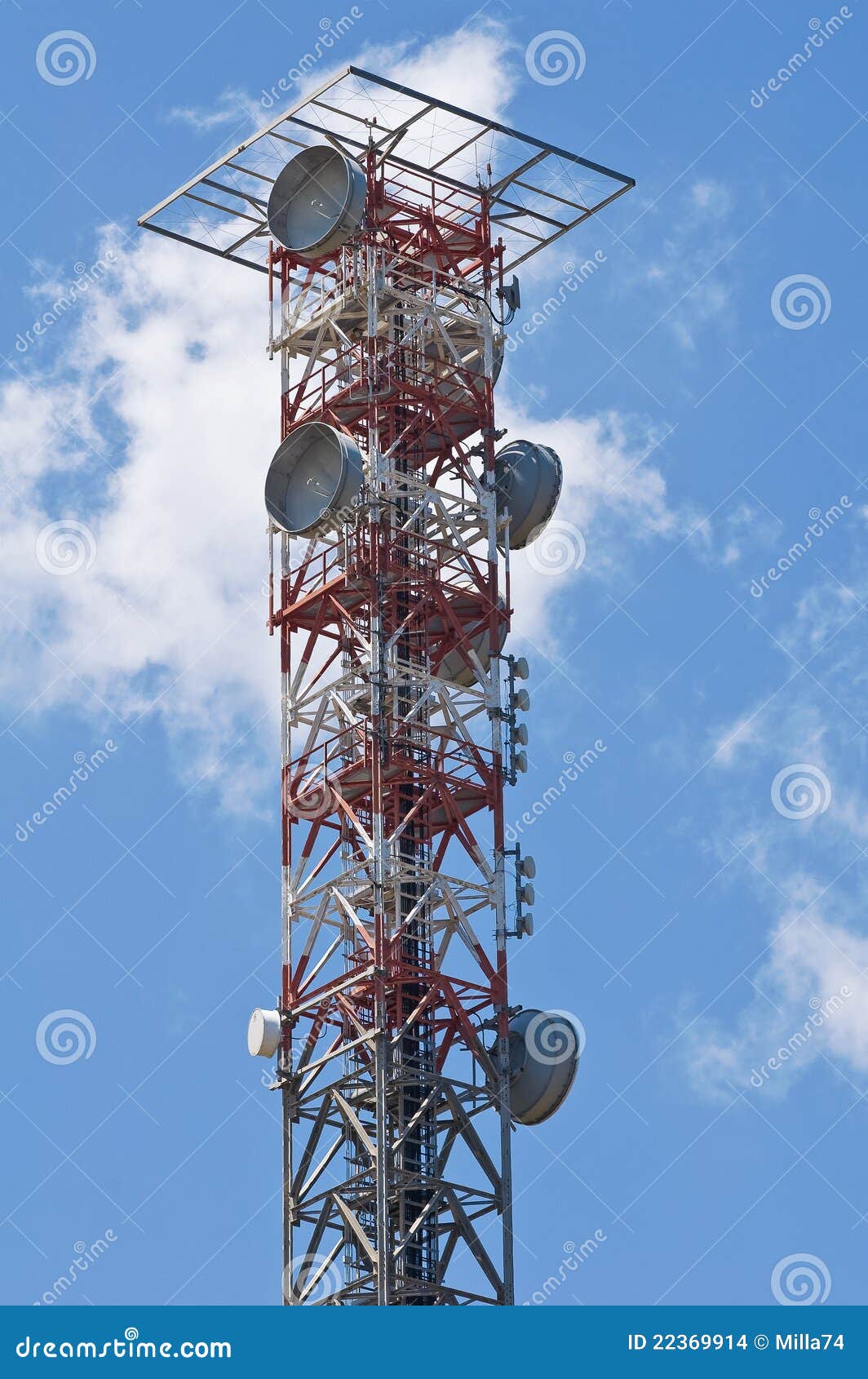 Pylon. stock photo. Image of business, metallic, network - 22369914