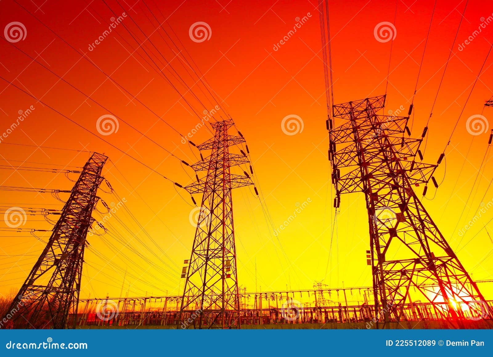 Pylon, Electrical Industrial Equipment Stock Image - Image of spark ...