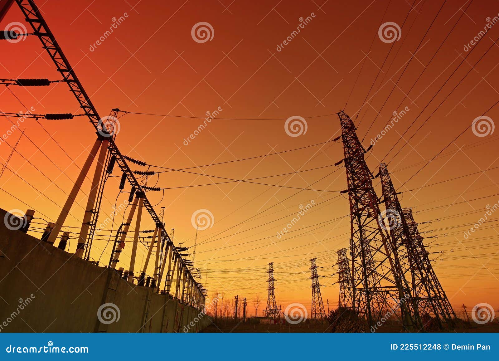 Pylon, Electrical Industrial Equipment Stock Photo - Image of voltage ...
