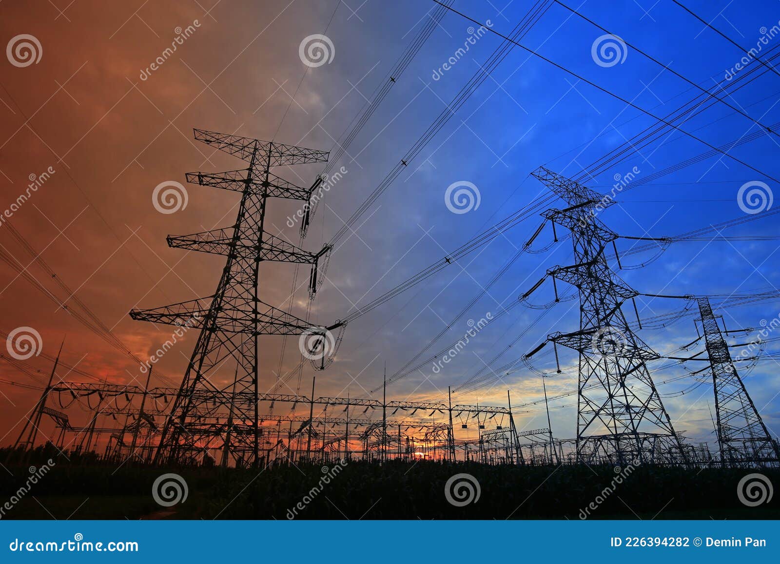 Pylon stock photo. Image of device, equipment, spark - 226394282