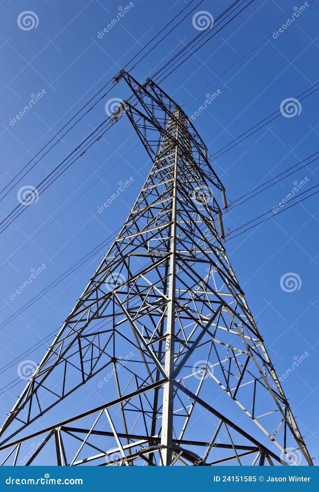 Pylon stock image. Image of communication, grid, pylon - 24151585