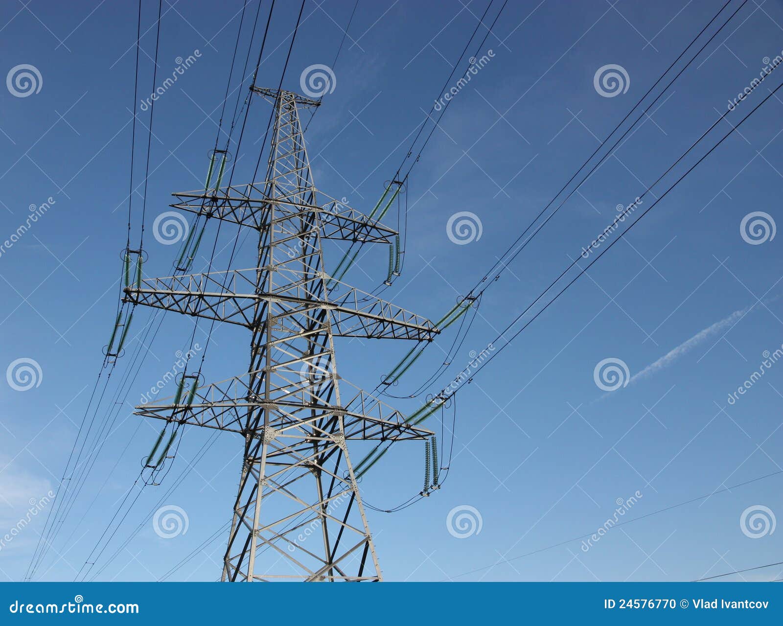 Pylon. stock photo. Image of technology, high, transportation - 24576770