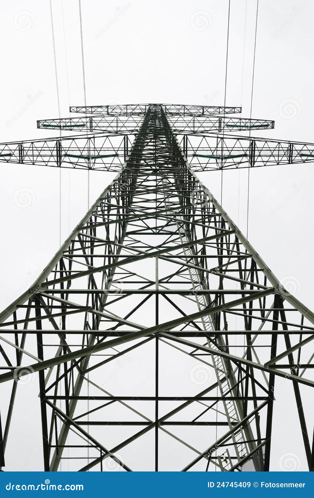 Pylon stock image. Image of pole, current, industry, supply - 24745409