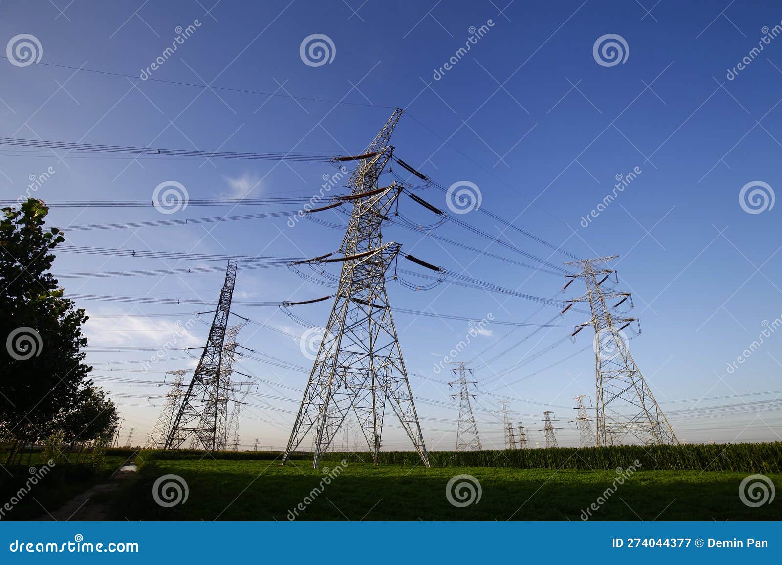Pylon stock image. Image of ribbed, distribution, high - 274044377