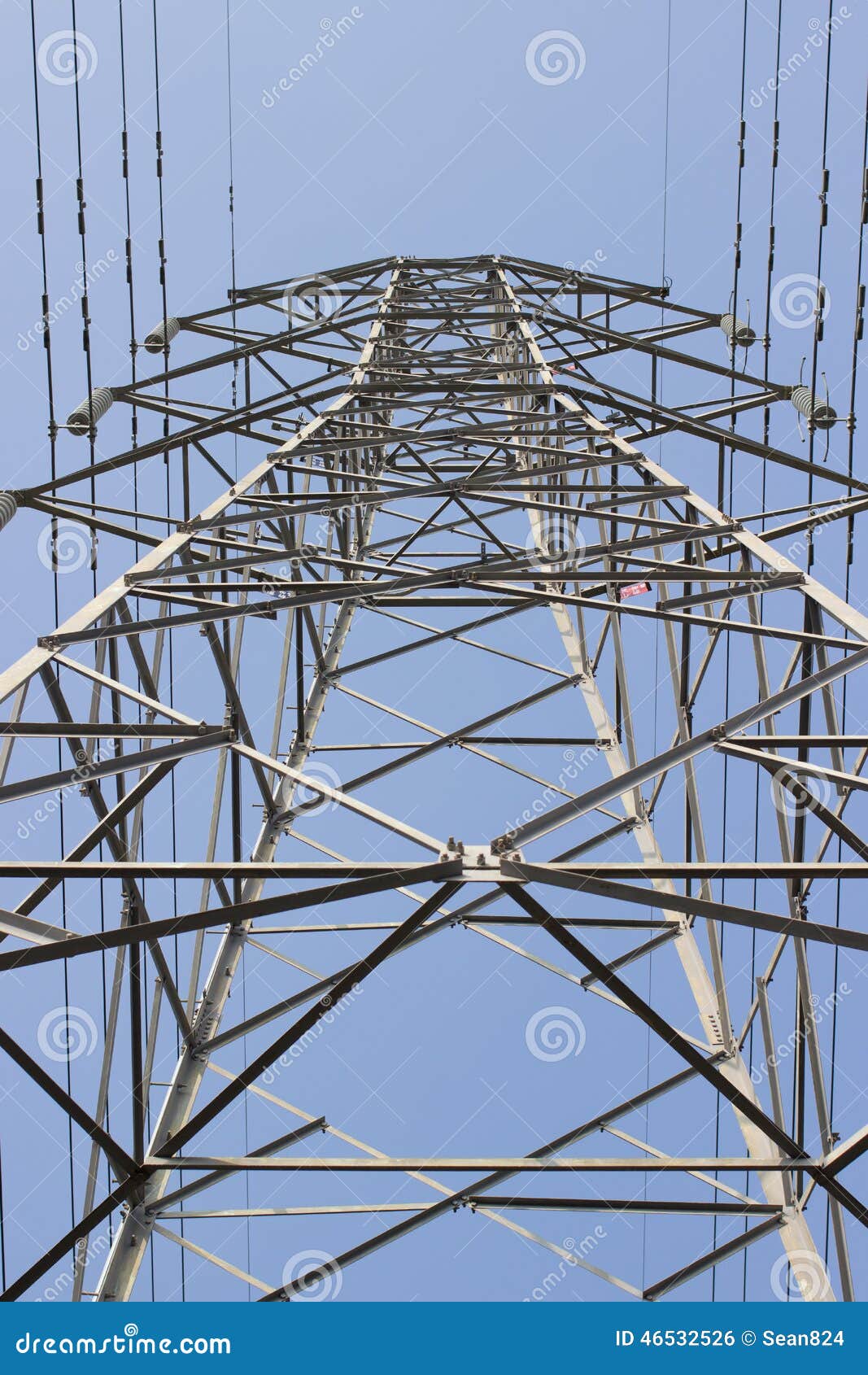 Pylon stock photo. Image of environment, station, lines - 46532526