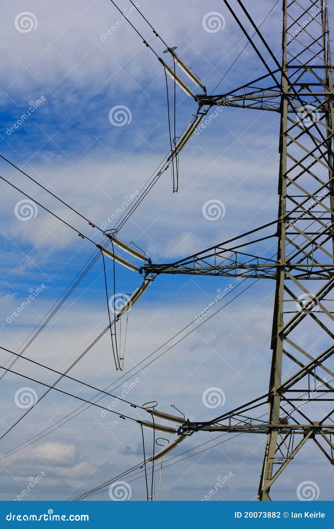 Pylon against blue sky stock photo. Image of tower, energy - 20073882