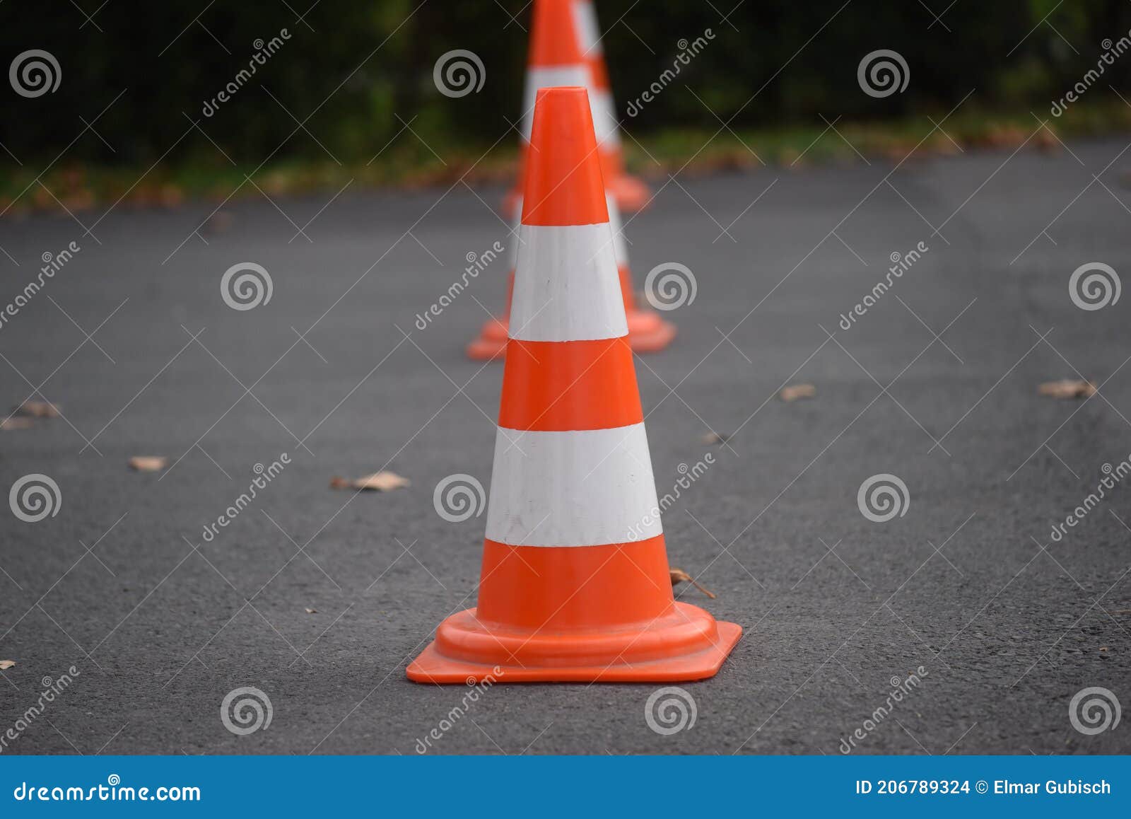 Pylon As Floor Marking or Road Marking Stock Photo - Image of ...