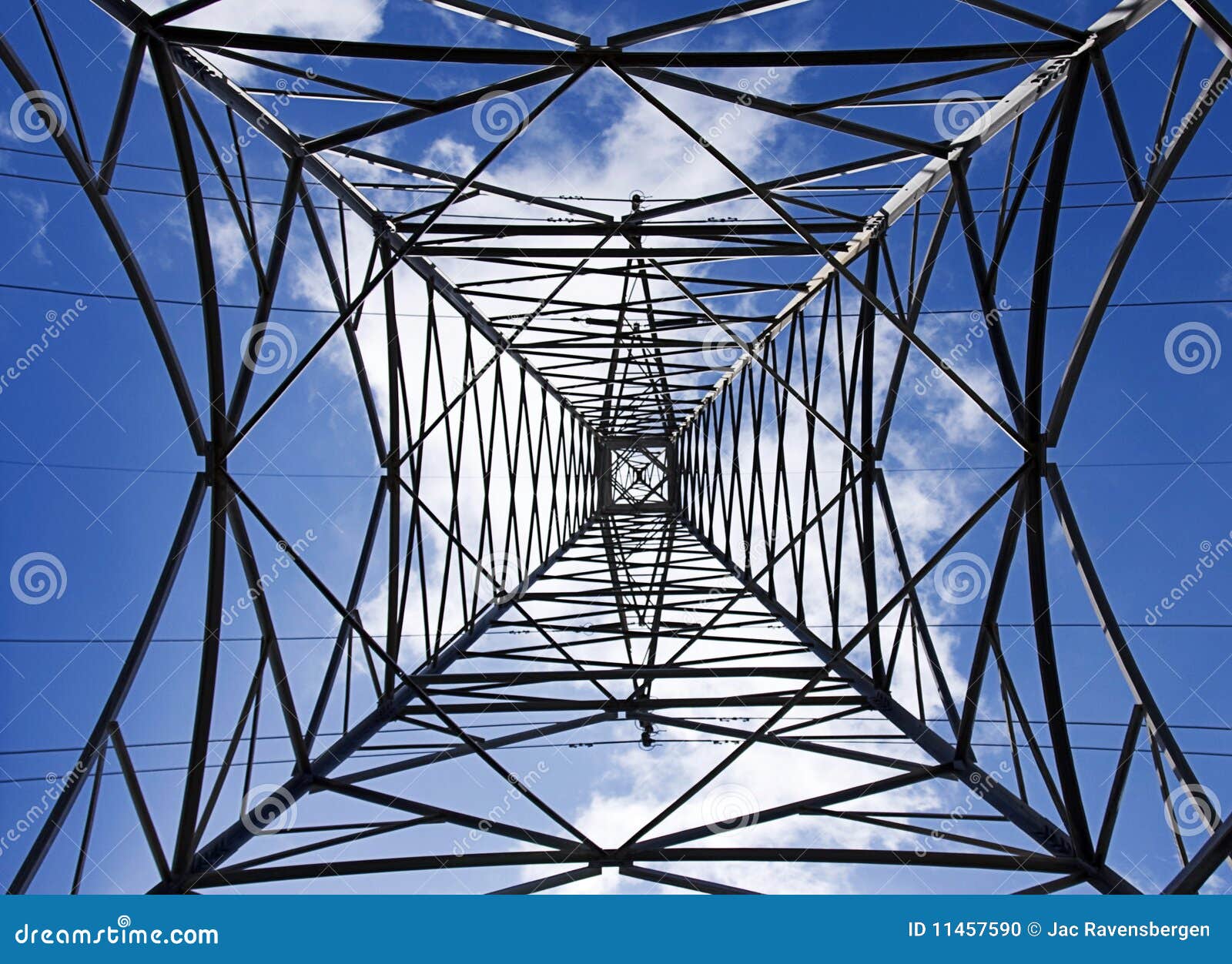 Pylon blue sky stock photo. Image of abstract, spar, steel - 11457590