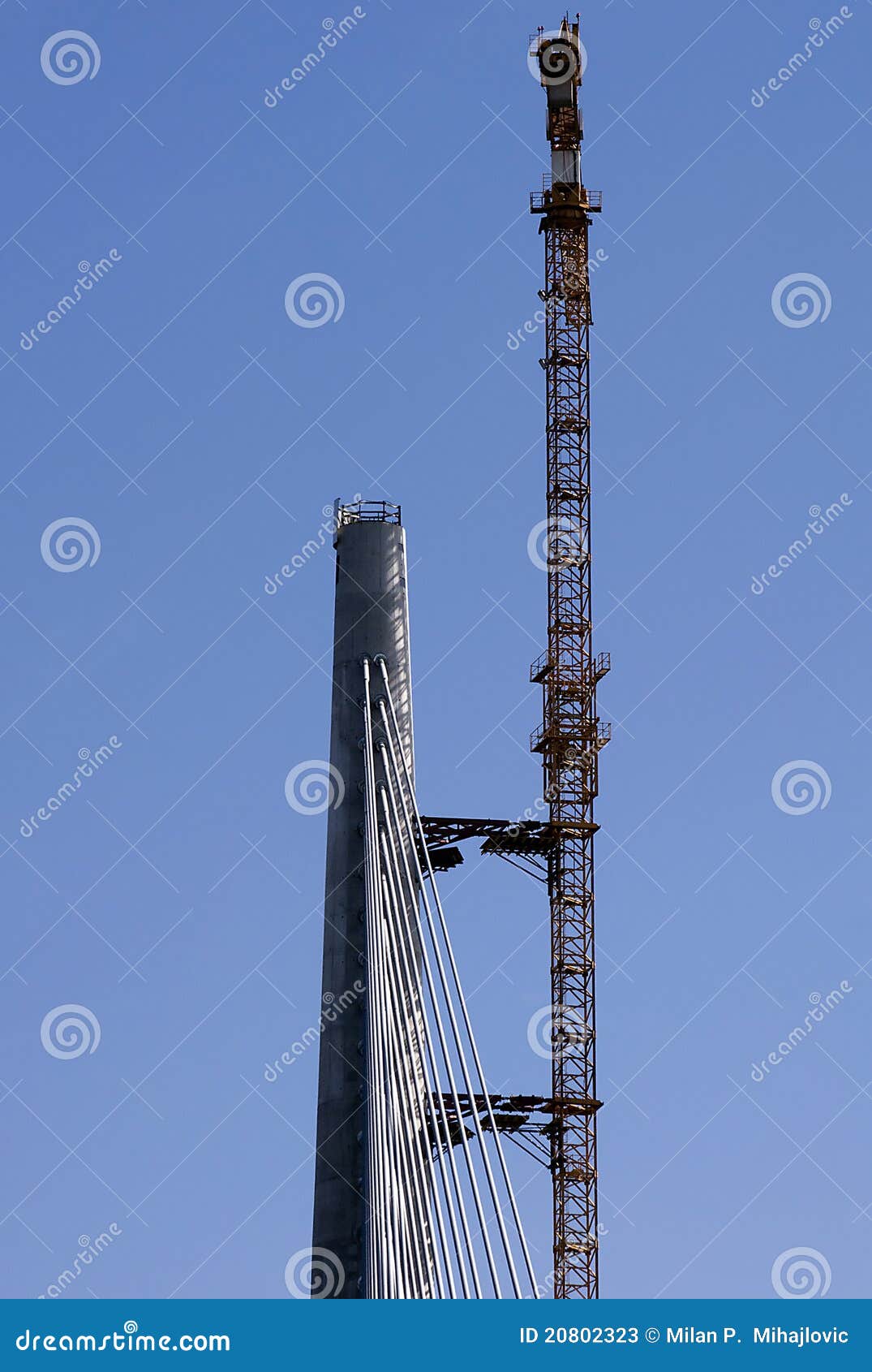 Pylon of the bridge-3 stock image. Image of build, river - 20802323