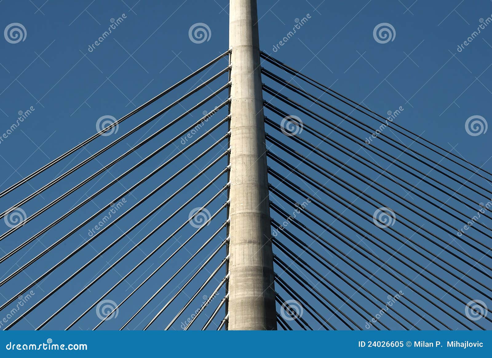 Pylon of the bridge-4 stock image. Image of construction - 24026605