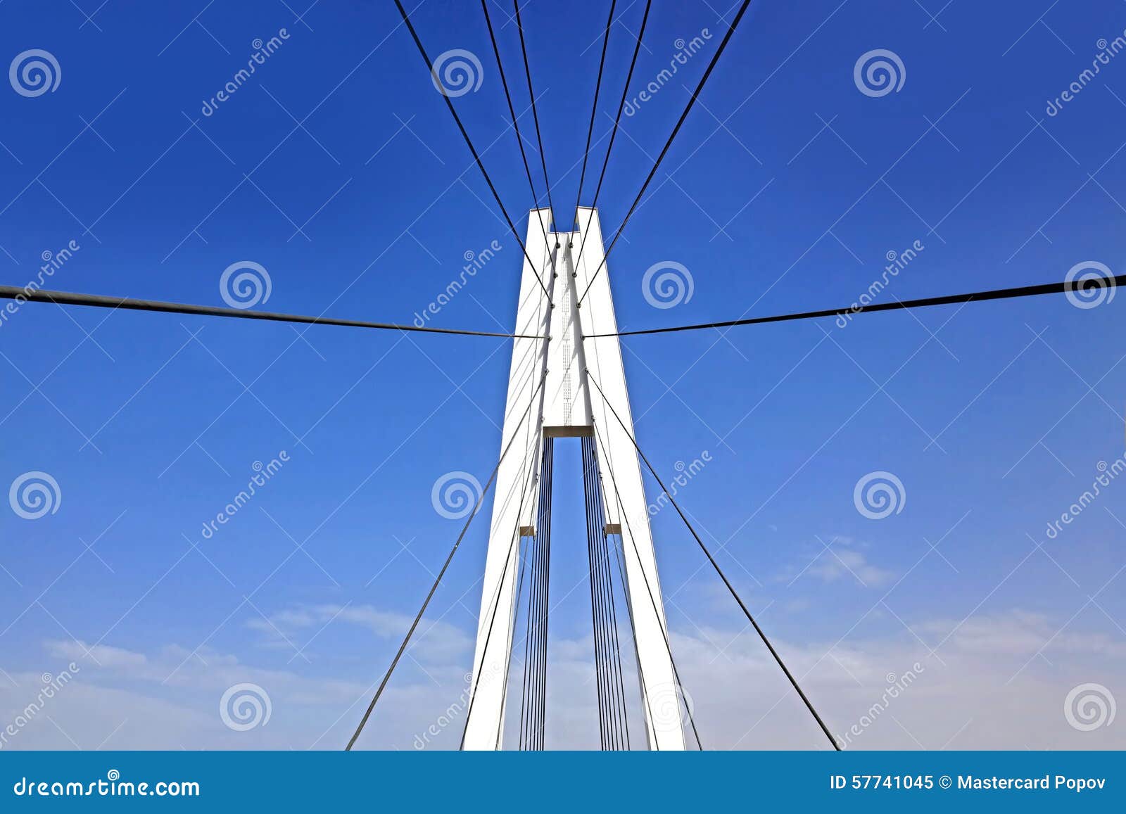 Pylon cable-stayed bridge stock image. Image of modern - 57741045