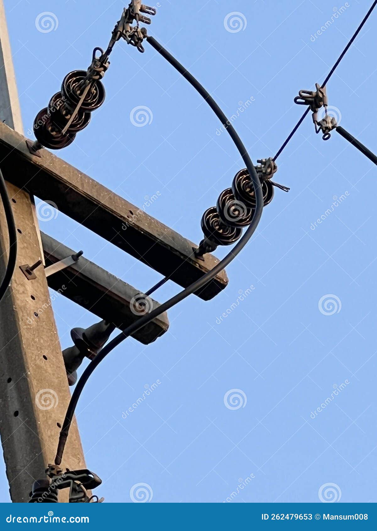 Pylon in country Thailand stock image. Image of city - 262479653