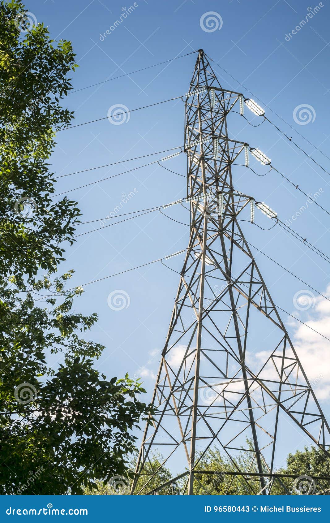 Pylon stock image. Image of power, pylon, standing, phone - 96580443