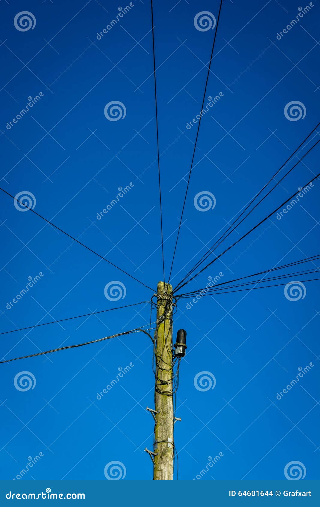Pylon with Electrical Wire stock photo. Image of engineering - 64601644