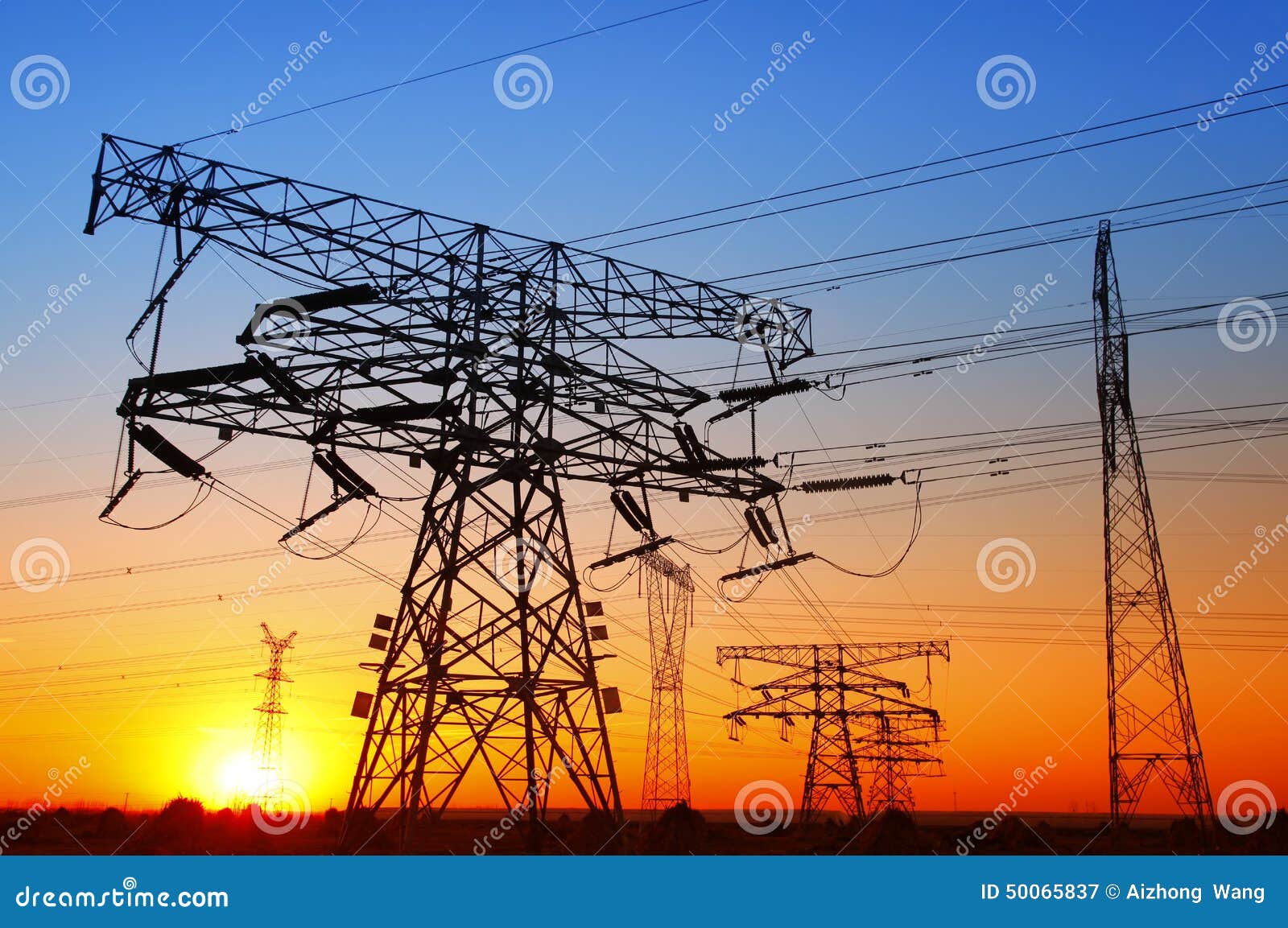 Pylon stock image. Image of infrastructure, collector - 50065837