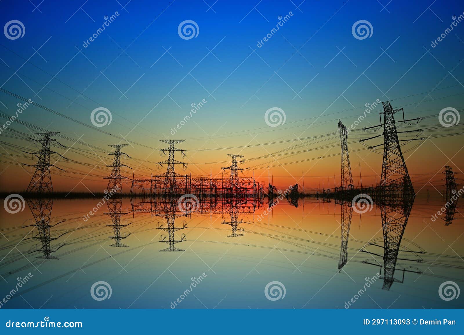 Pylon, High-voltage Tower Sky Background Royalty-Free Stock Photography ...