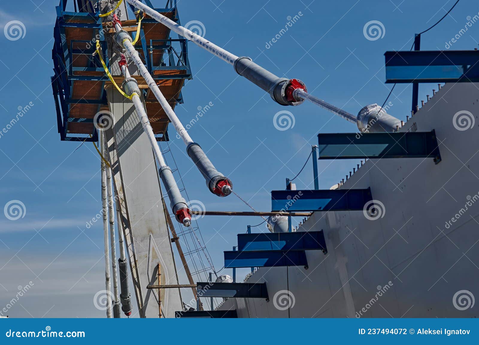 A Pylon Of A Modern Cable-stayed Bridge With An Upper Holder For Cables ...