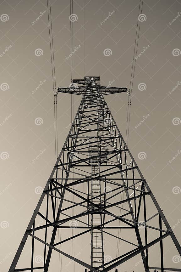 Pylon stock photo. Image of powerline, pylon, ladder - 84958230