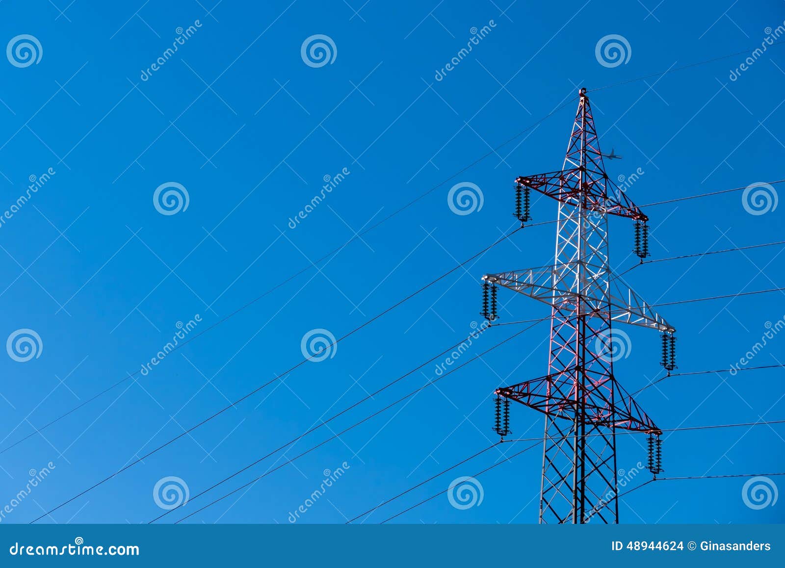 Pylon red and white stock photo. Image of alternative - 48944624