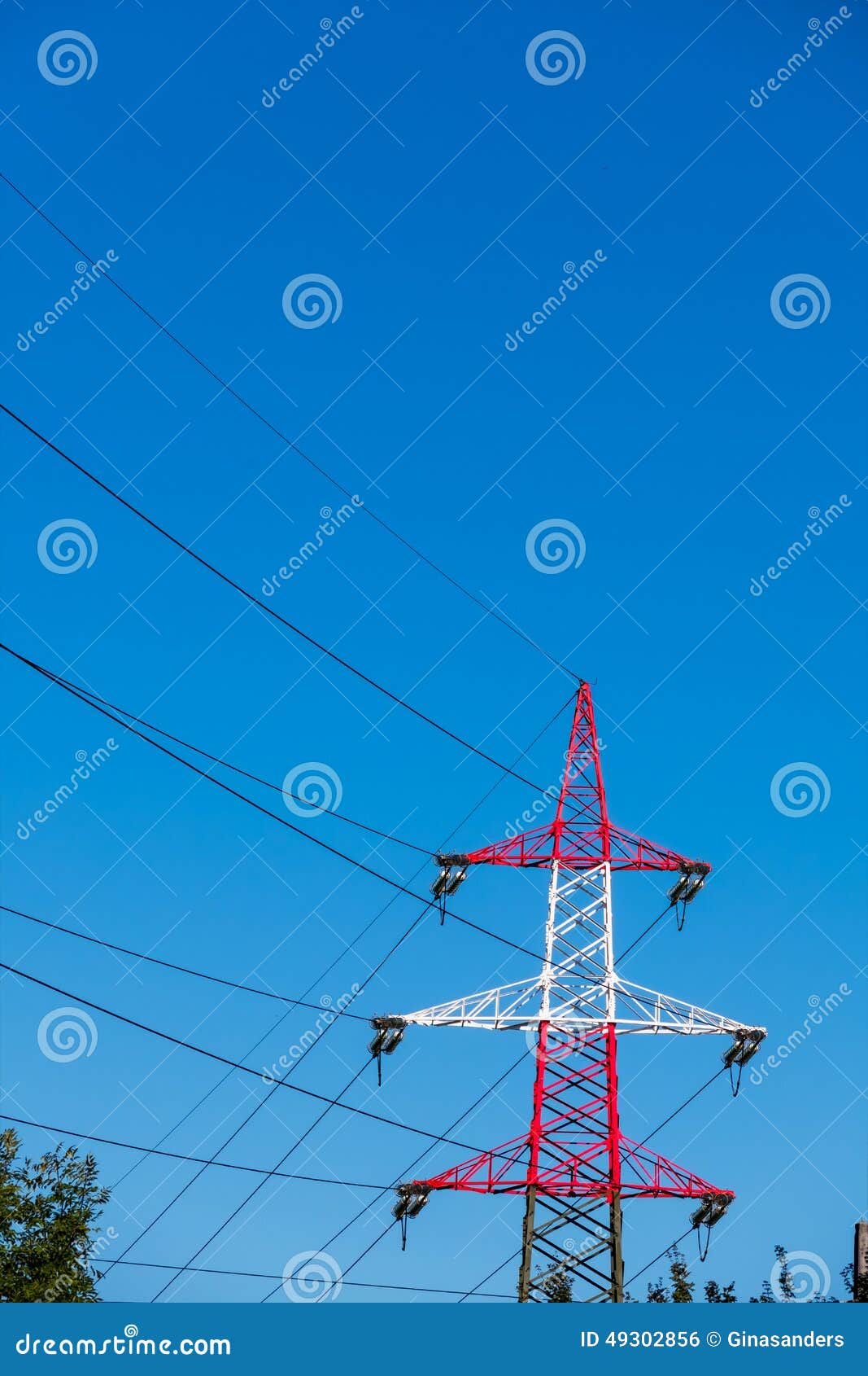 Pylon red and white stock photo. Image of costs, alternative - 49302856
