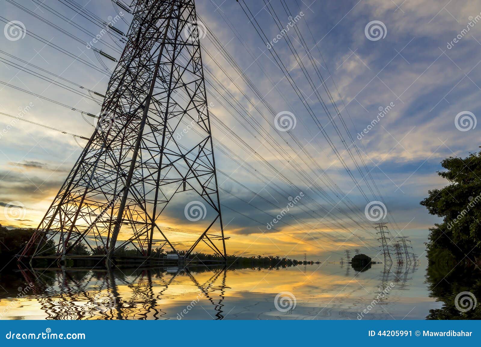 Pylon tower stock image. Image of electric, electricity - 44205991