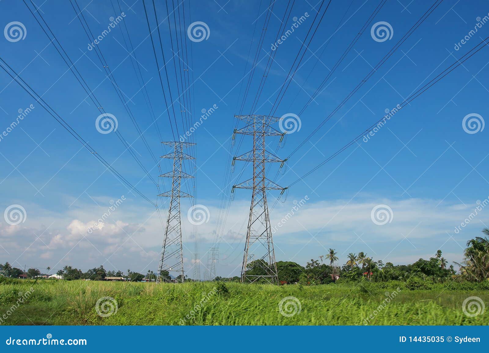 Pylon towers stock image. Image of scene, outdoor, steel - 14435035