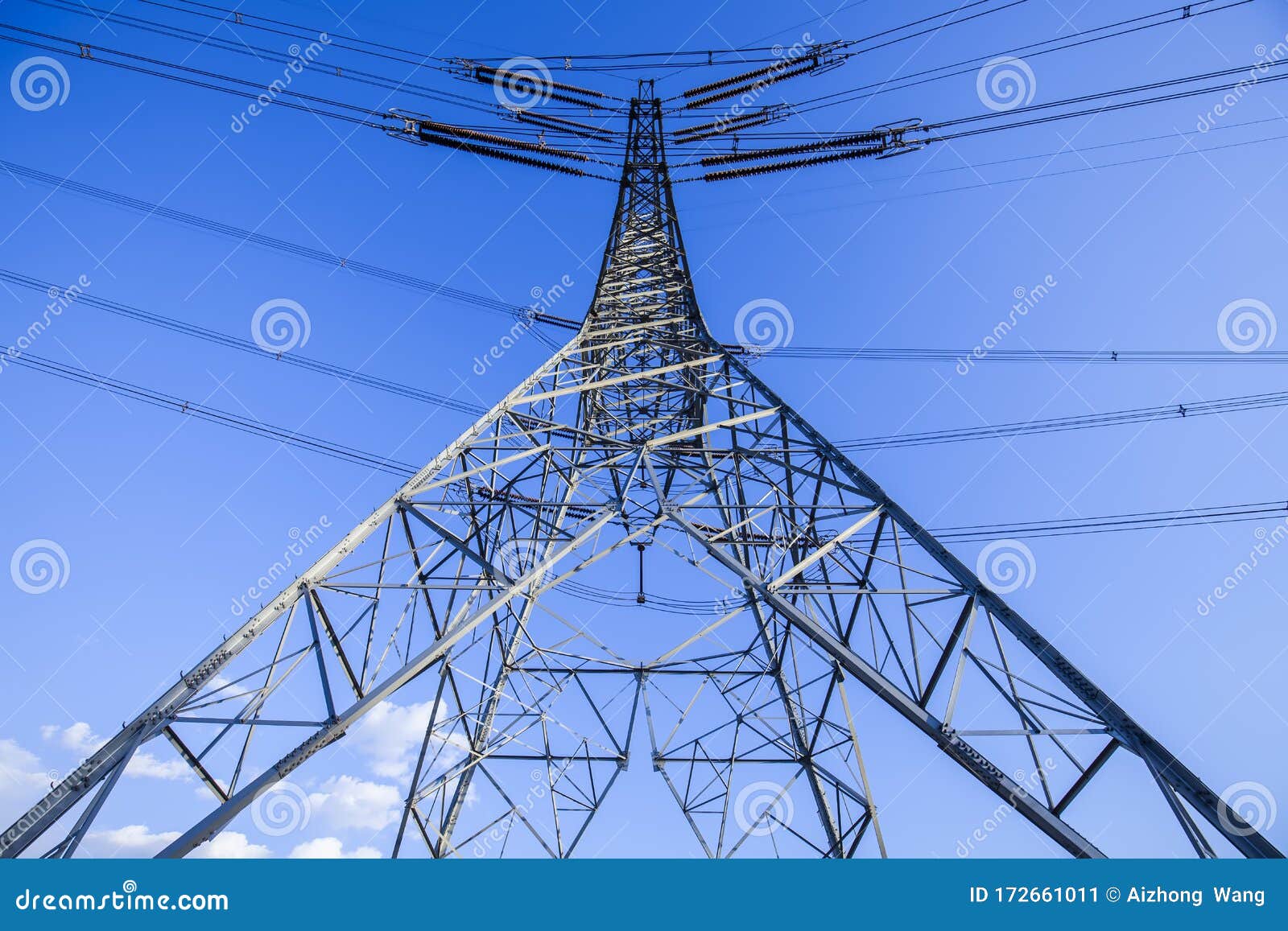 Pylon stock image. Image of equipment, pylon, voltage - 172661011