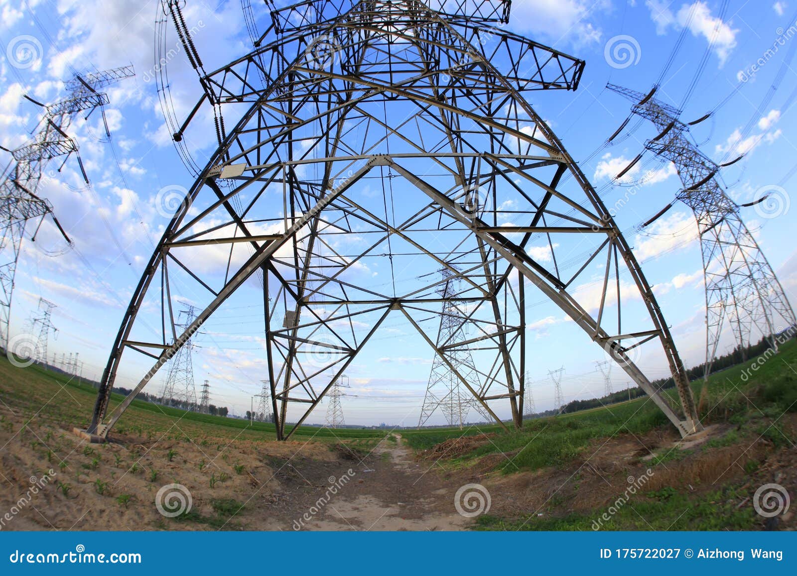 Pylon stock image. Image of tower, energy, structure - 175722027