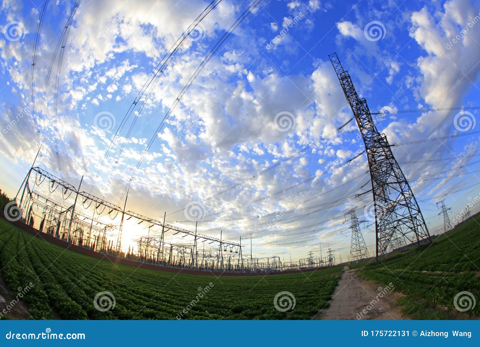 Pylon stock image. Image of volt, engineering, structure - 175722131