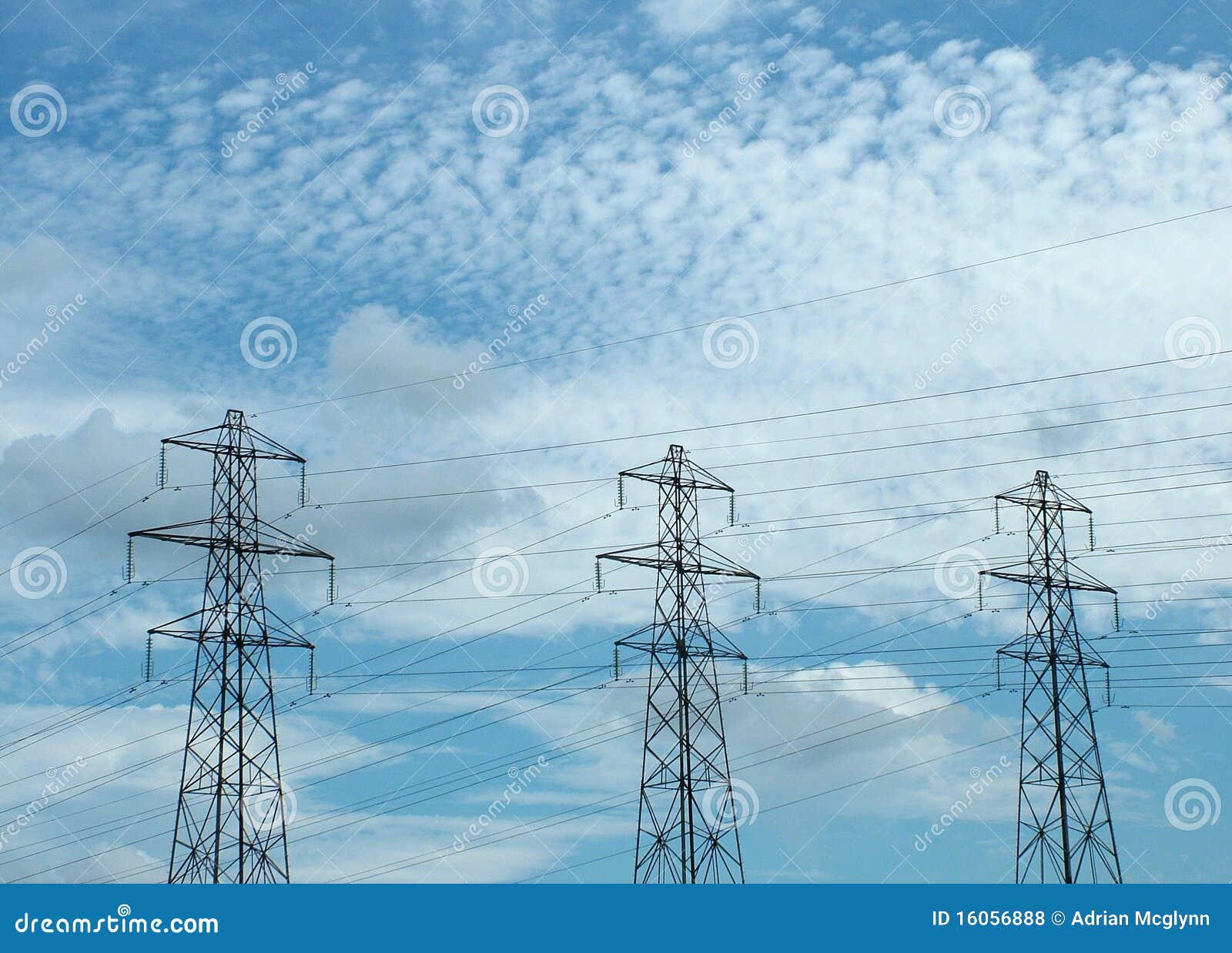 Pylons stock photo. Image of electric, electricity, ireland - 16056888