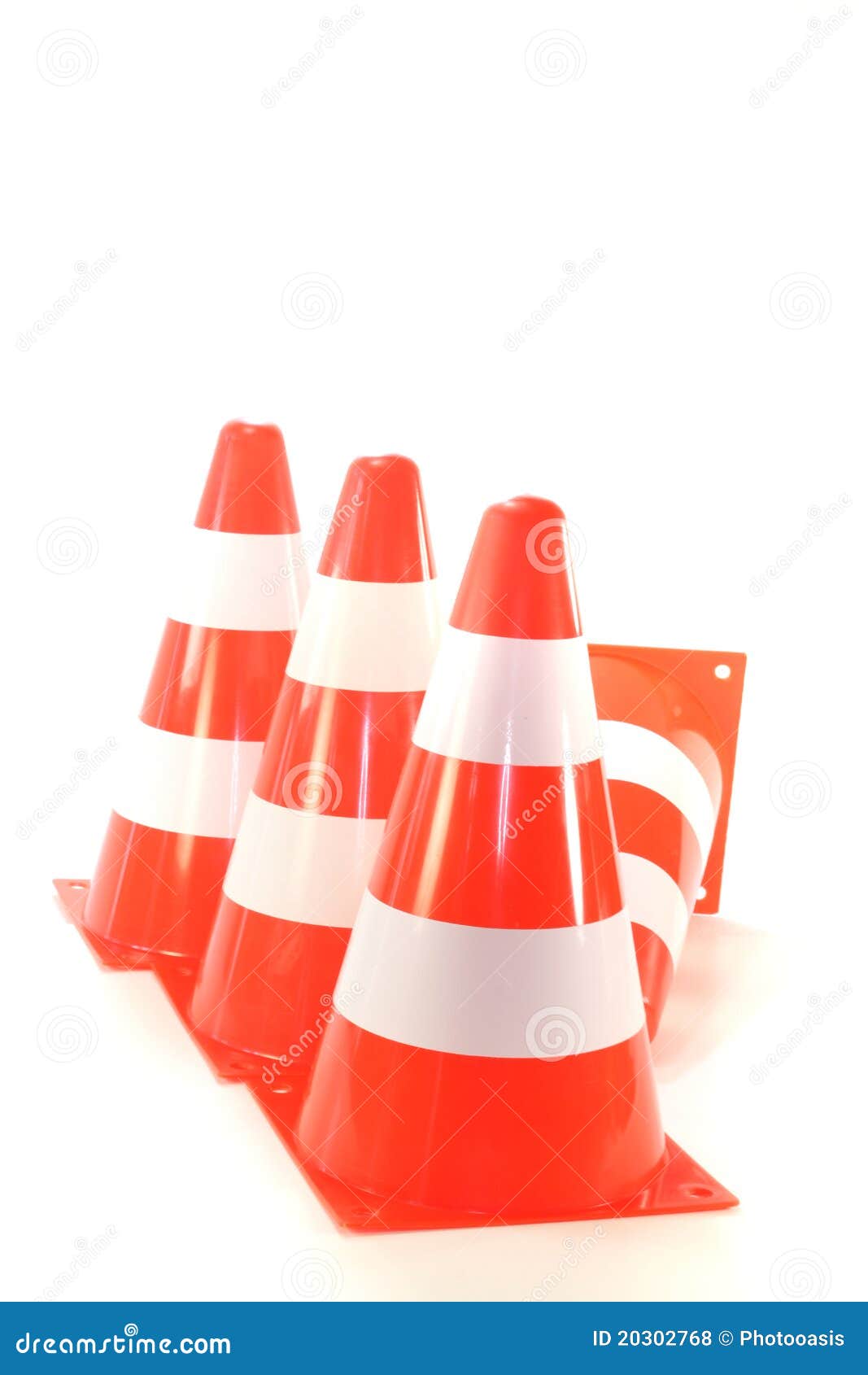 Pylons stock photo. Image of orange, pylons, warning - 20302768