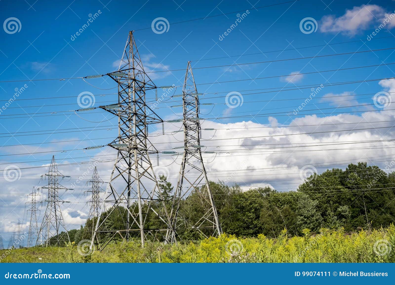 Pylons stock image. Image of mobile, standing, details - 99074111