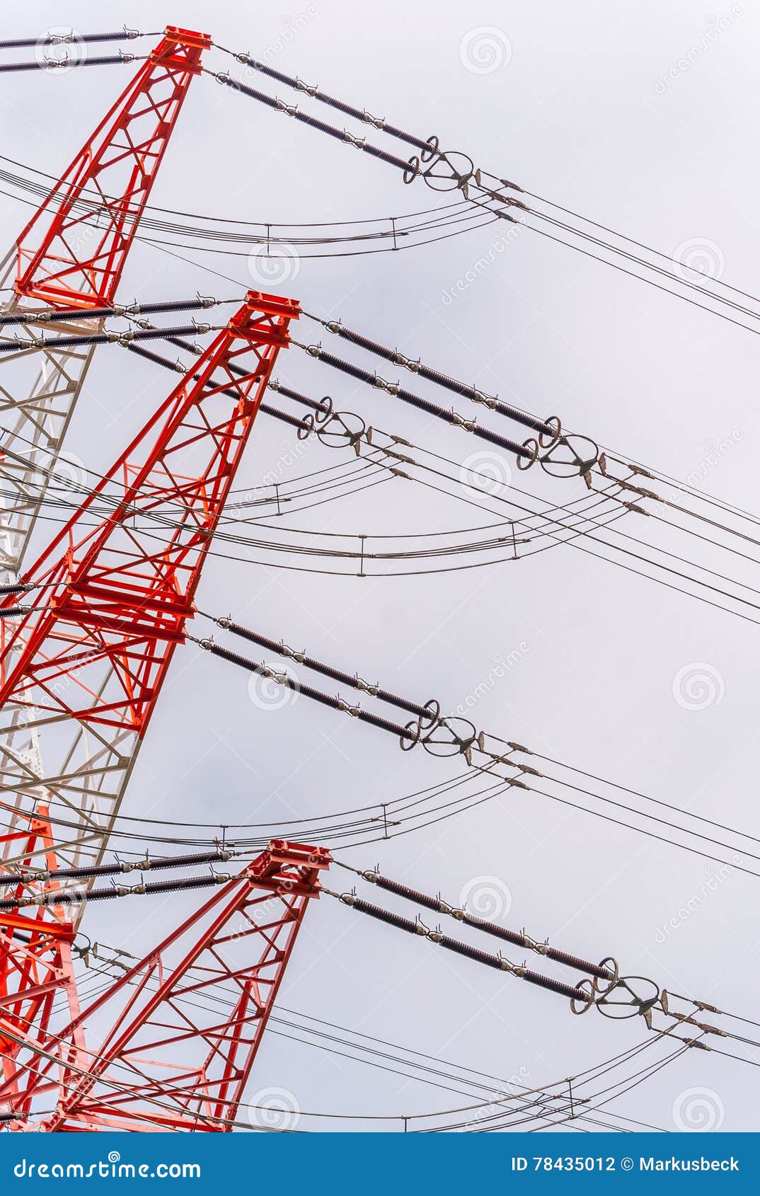 Pylons Near Darmstadt (germany) Stock Photo - Image of electricity ...