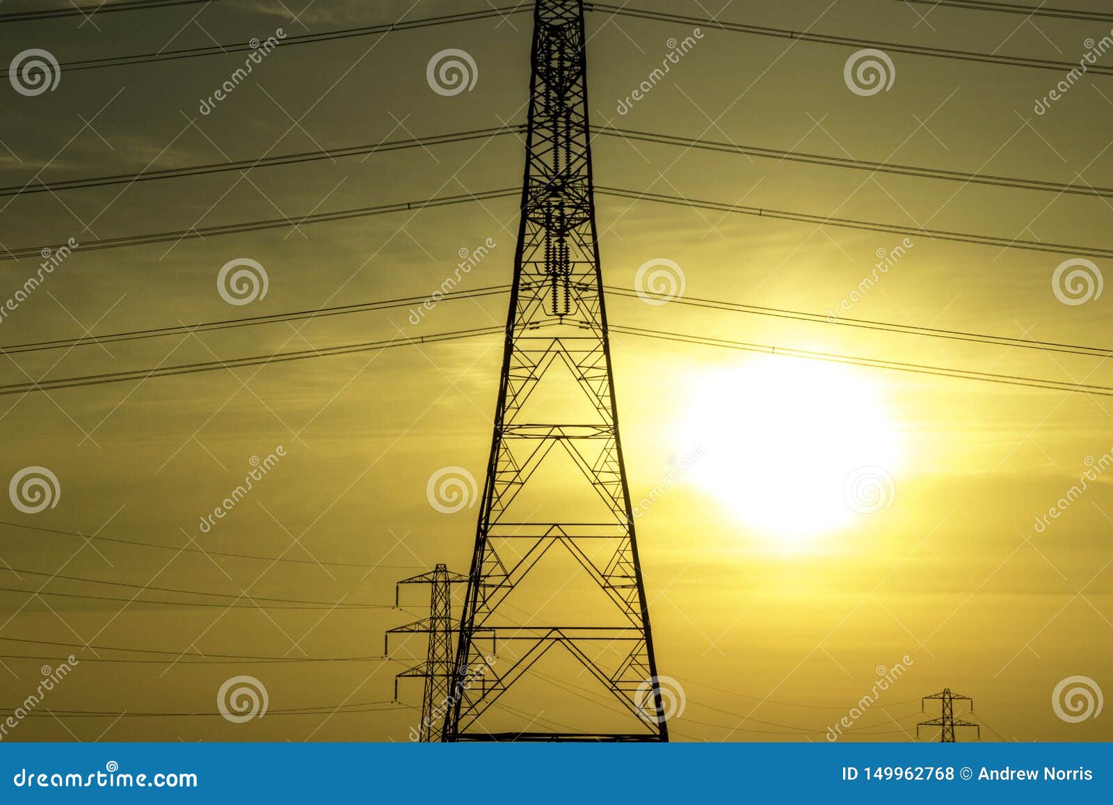 Pylons stock photo. Image of construction, high, cabling - 149962768