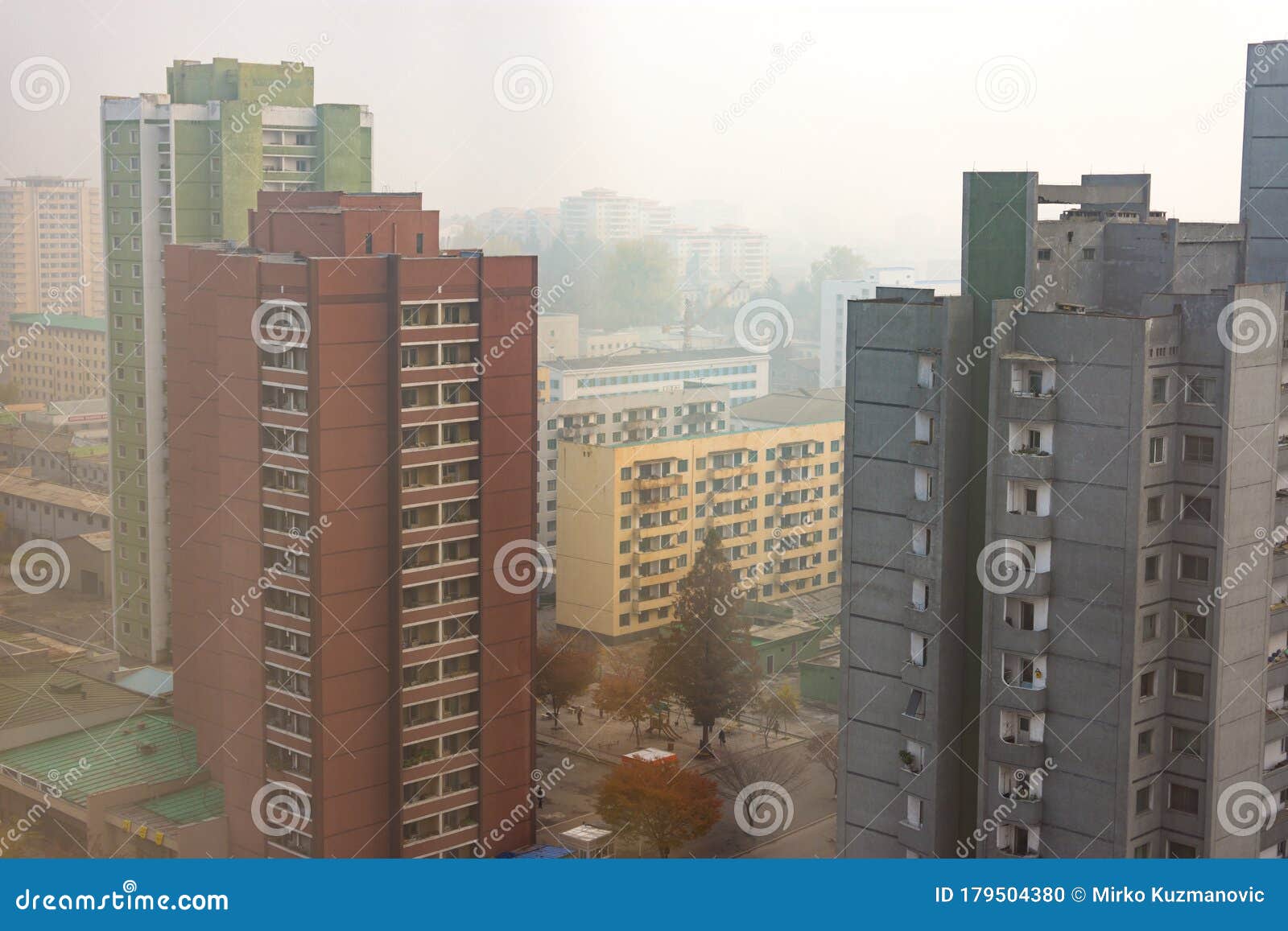 Apartment Blocks in Pyongyang, North Korea Editorial Image - Image of ...