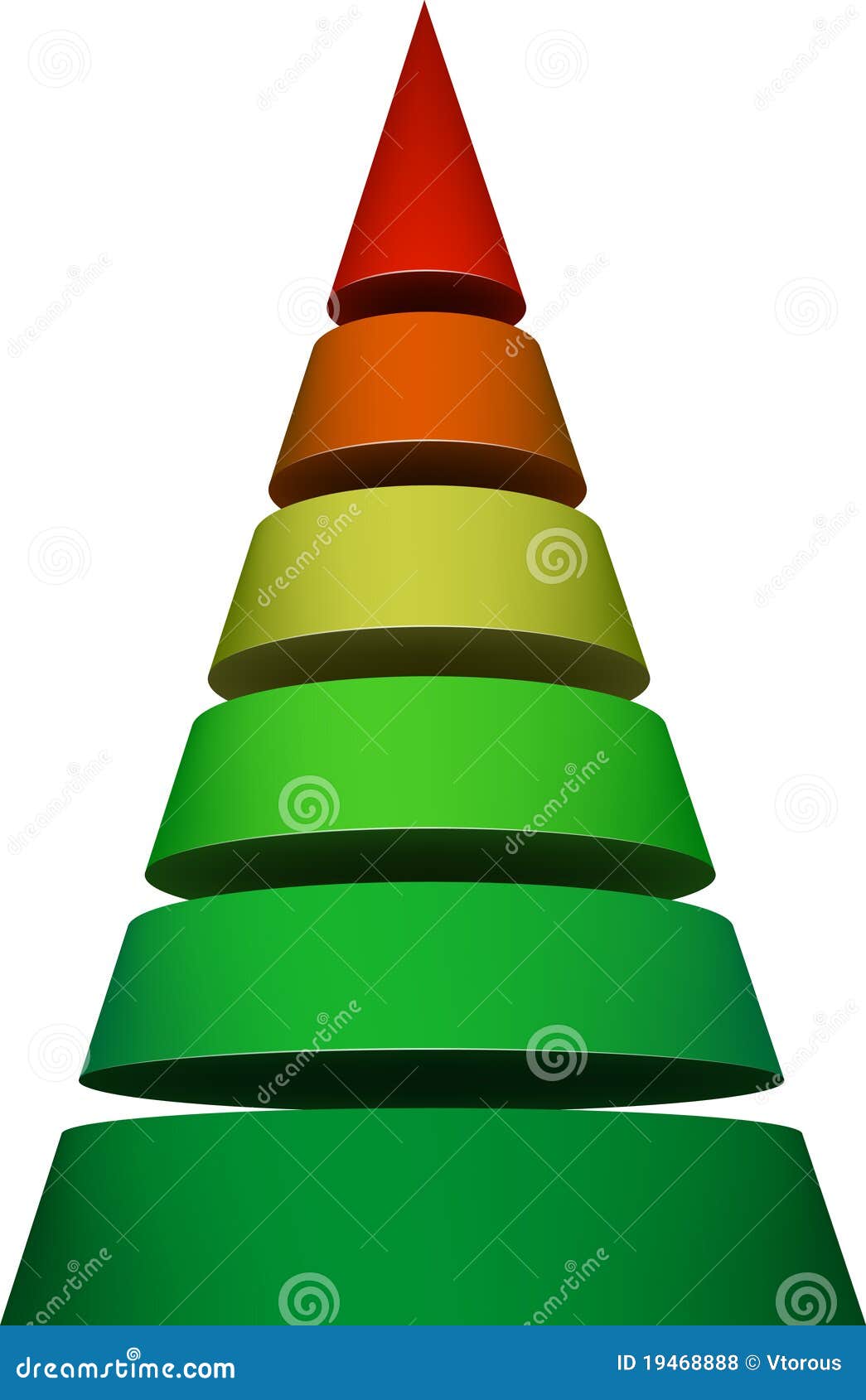 Pyramid stock illustration. Illustration of bright, reflection - 19468888