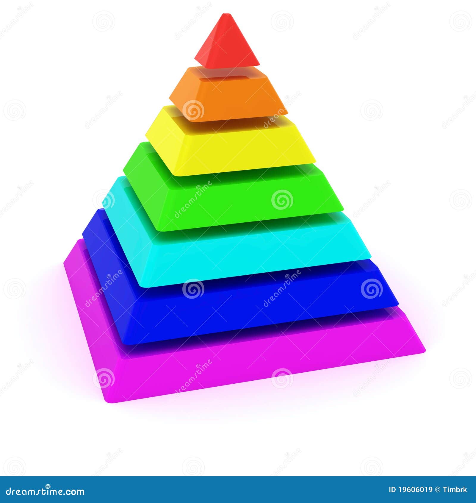 Multicolored Pyramid Chart 3d Stock Photography | CartoonDealer.com ...