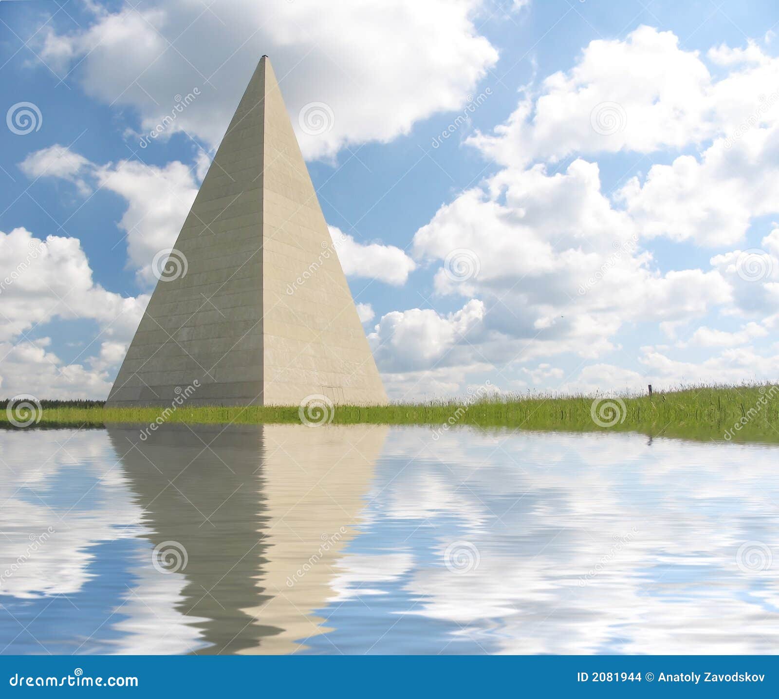 Reflection Of Pyramid Mountain, In The Victoria Cross Range, In Pyramid ...
