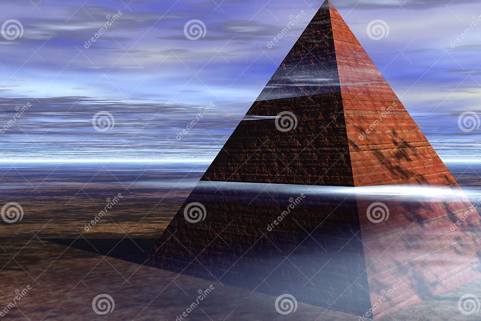 Pyramid stock illustration. Illustration of surreal, weird - 2309315
