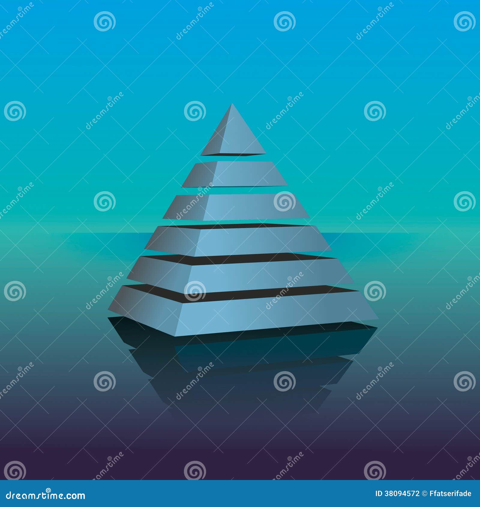 Pyramid stock illustration. Illustration of abstract - 38094572