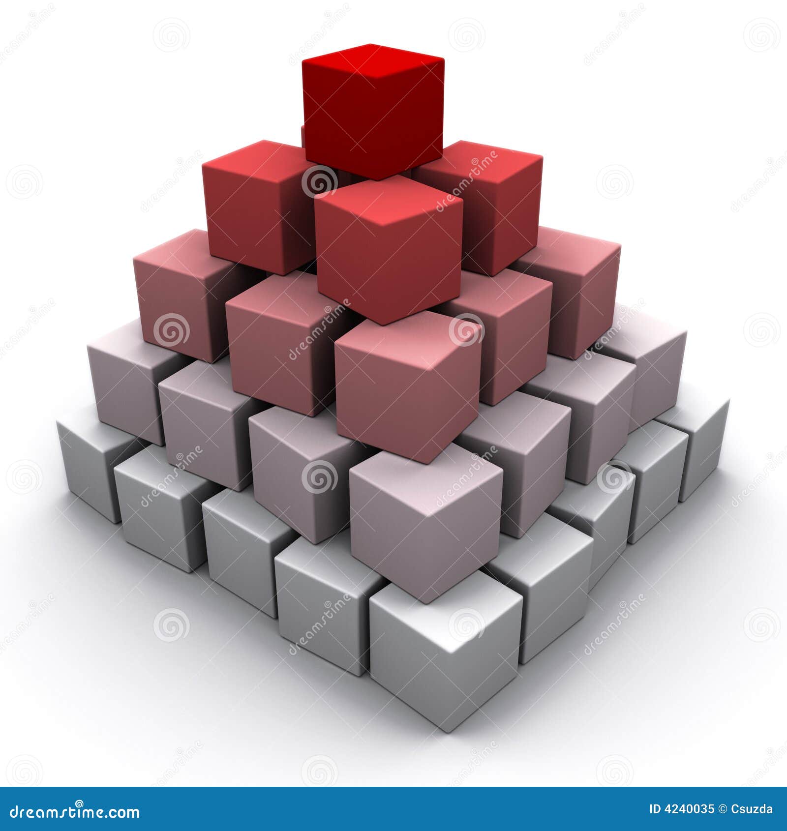 Pyramid stock illustration. Illustration of order, individuality - 4240035