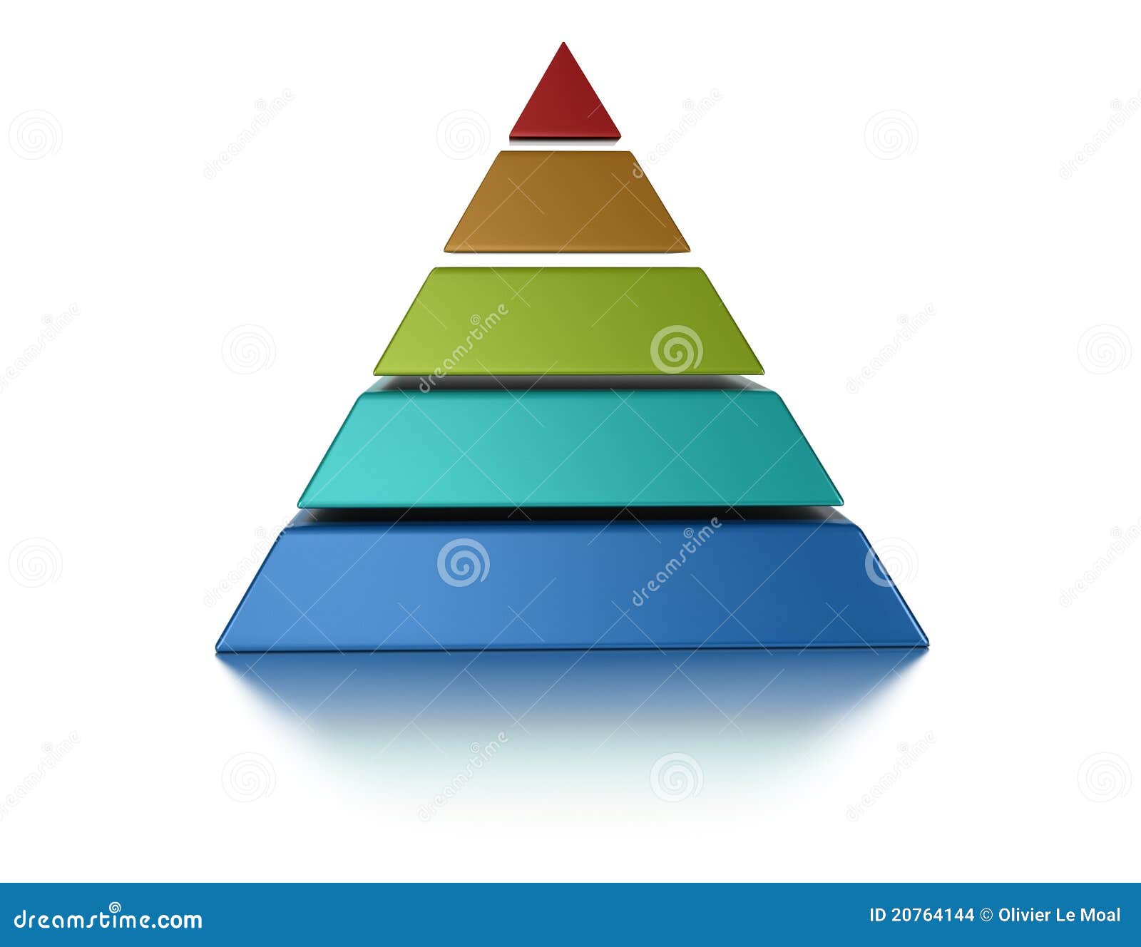 Pyramid 5 Levels Royalty-Free Stock Image | CartoonDealer.com #20764144