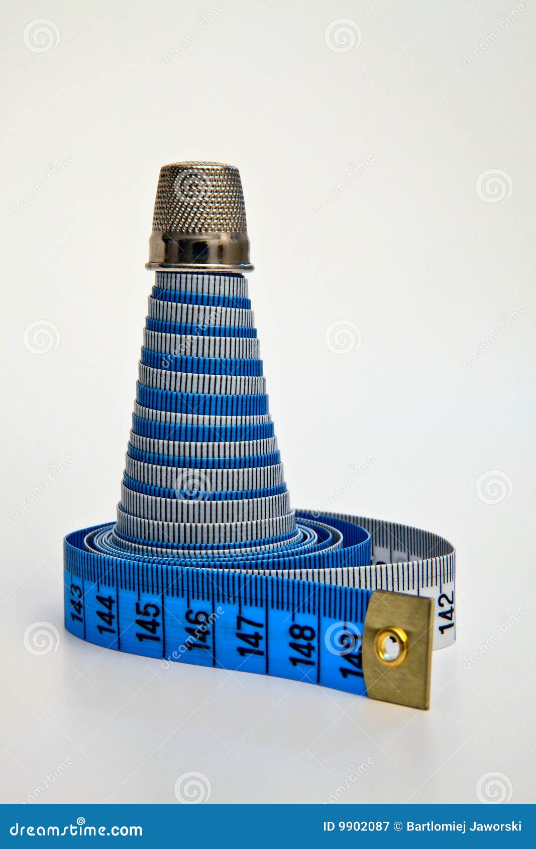 A pyramid. stock image. Image of measurement, thimble - 9902087