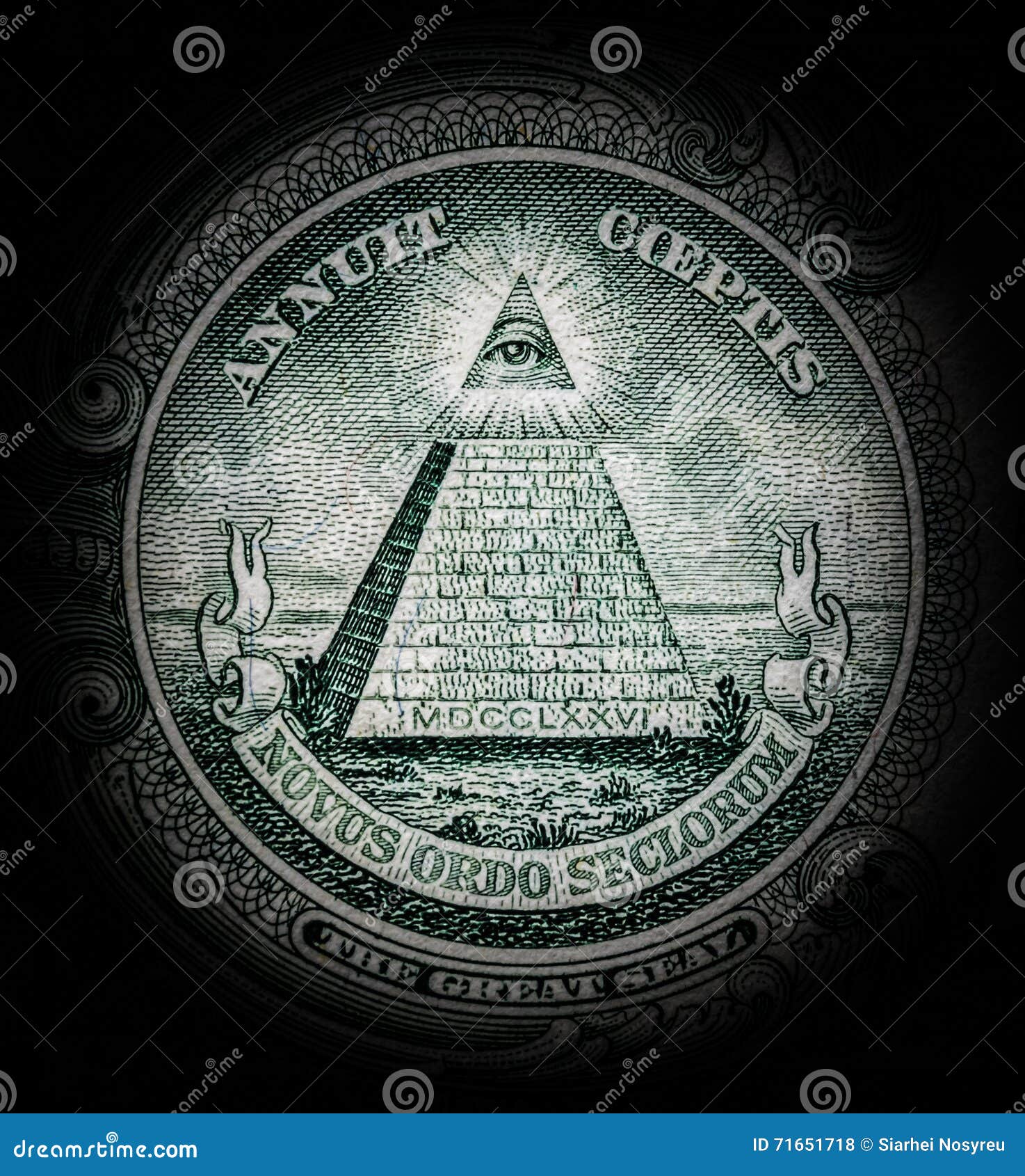 Pyramid with All-seeing Eye Stock Photo - Image of occult, detail: 71651718